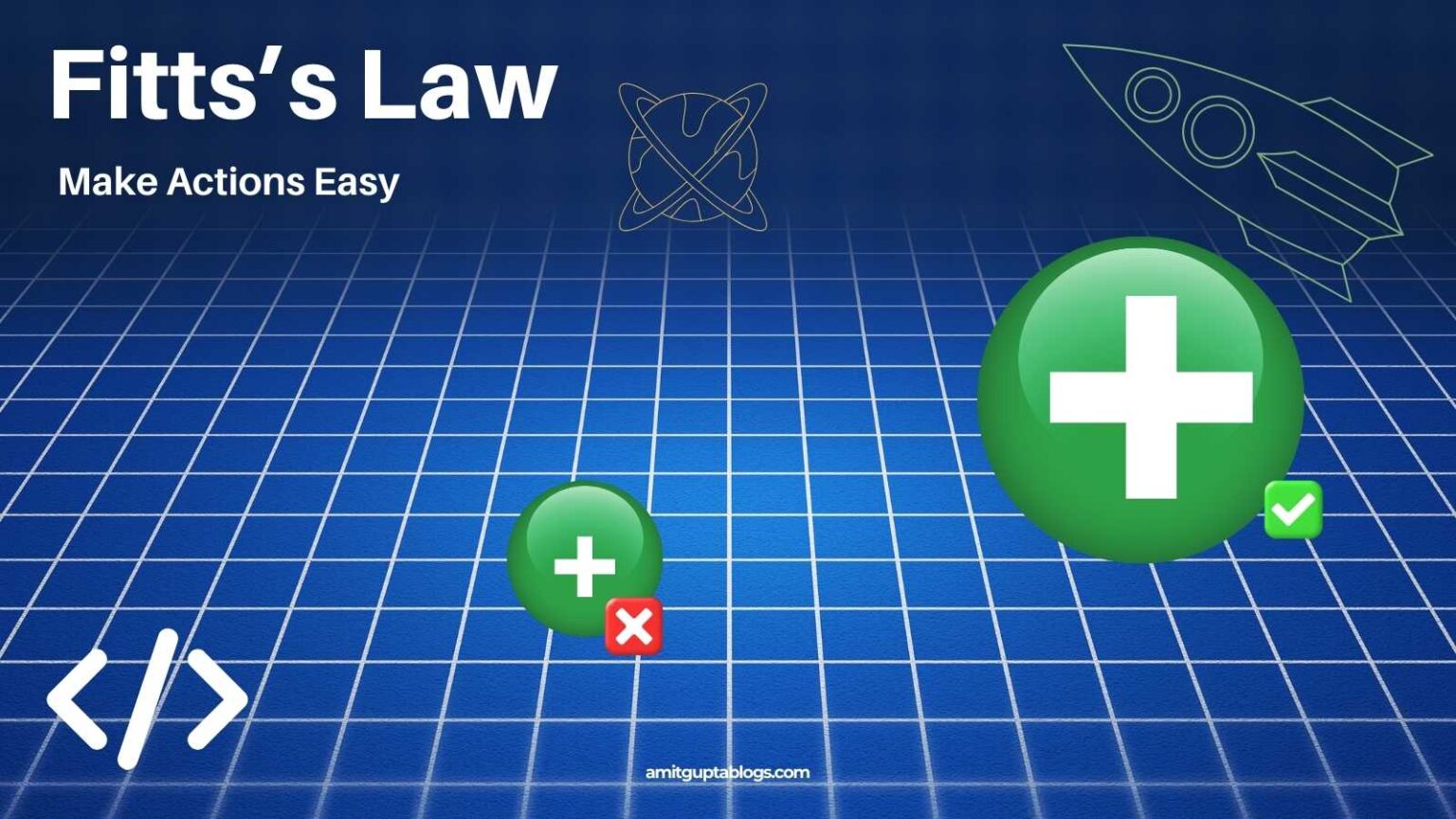 Fitts's Law deals in the importance of distance and time